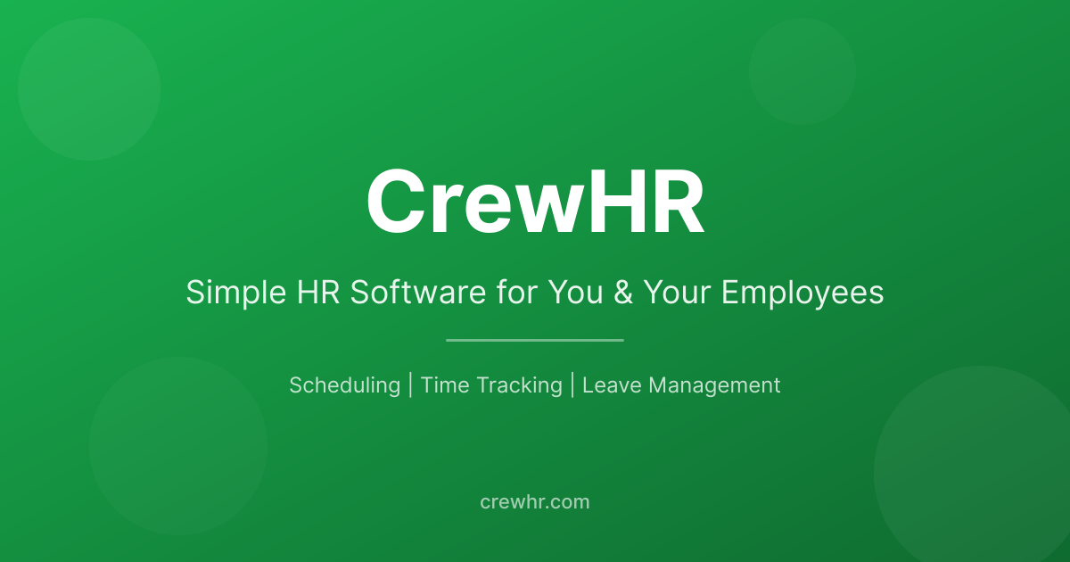 Employee Portal | Help Center | CrewHR